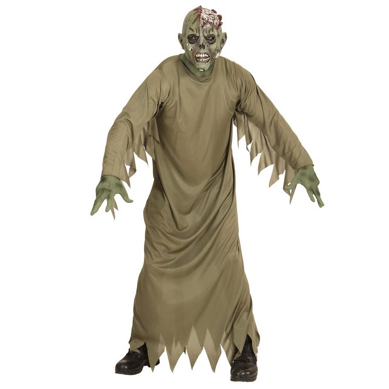 Máscara Cabeza Completa Zombie Cerebro - FiestasMix