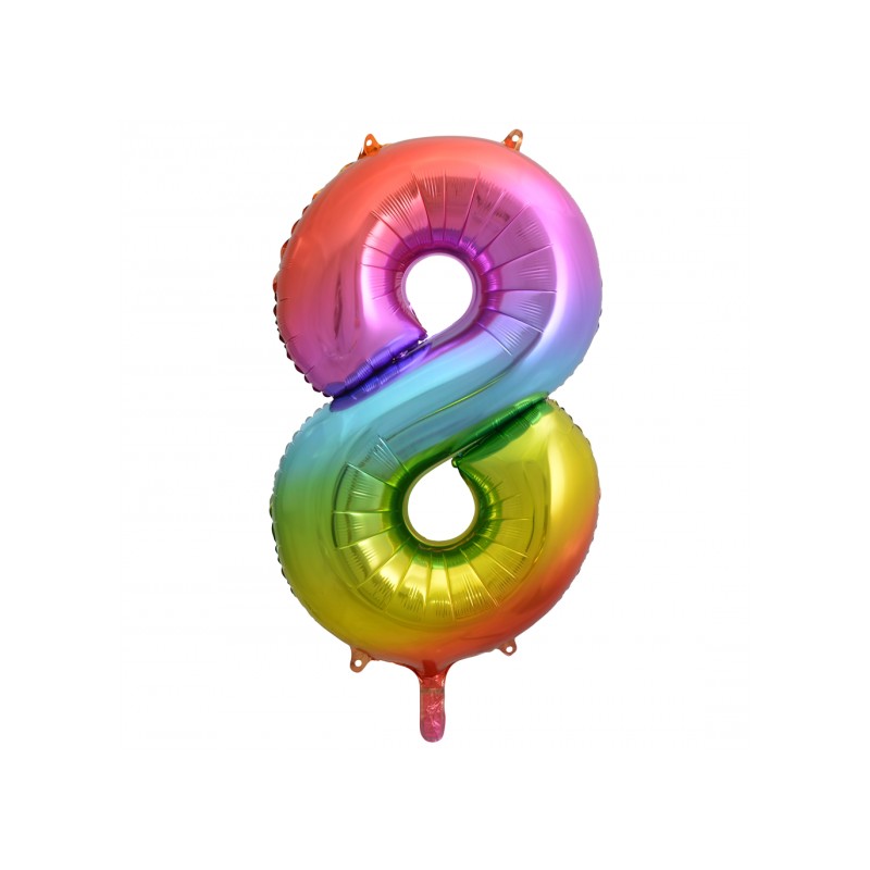 Globo Numero 8 Foil 81 cm - Todo para Fiestas