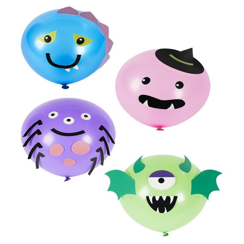 Globos con Cara de Halloween【Comprar Online】Envio 24h