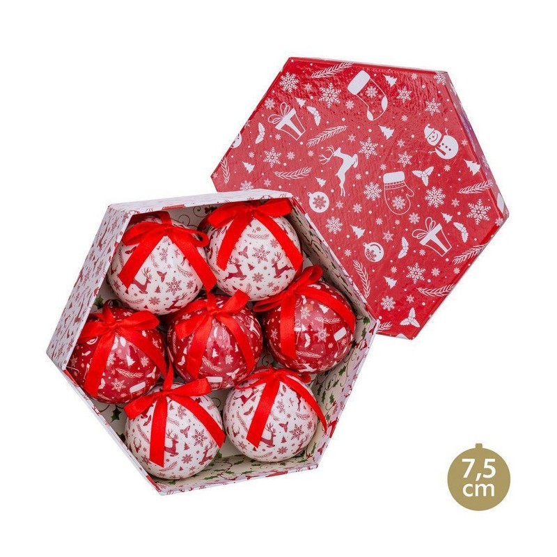 7 Bolas Memory Muñeco Nieve 7,50 X 7,50 X 7,50 Cm - FiestasMix