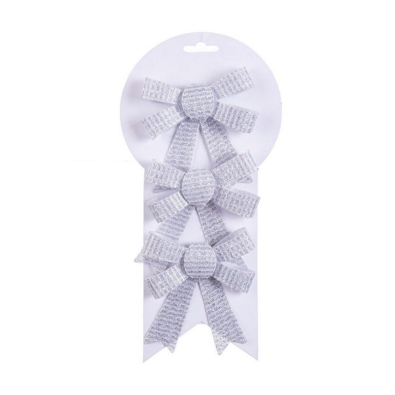 Lazo Plata 10 X 10 Cm - FiestasMix