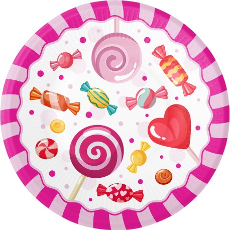 Platos Candy para Cumpleaños y Fiestas
