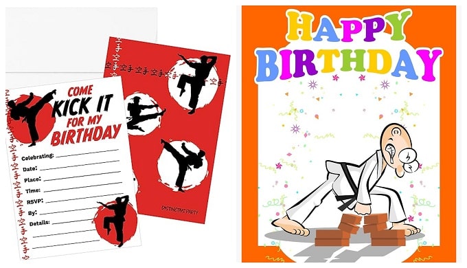 Invitaciones Para Fiestas De Taekwondo Invitación De Cumpleaños